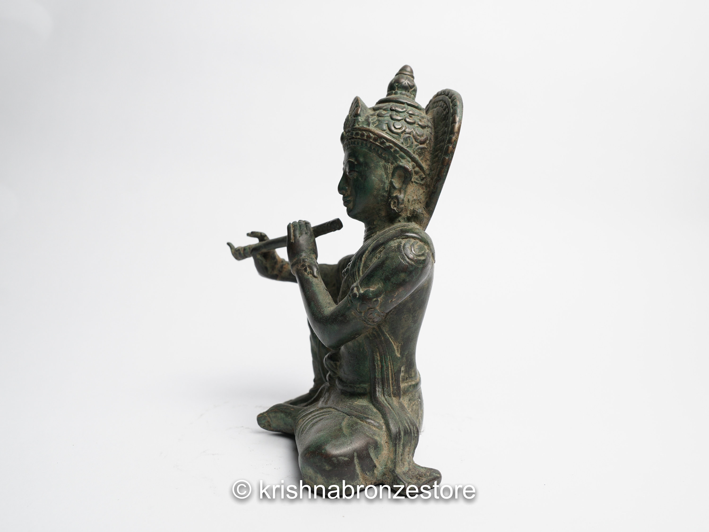 Miniature Bronze Krishna Statue, Lord Krishna, Krishna Figure, Hindu ...