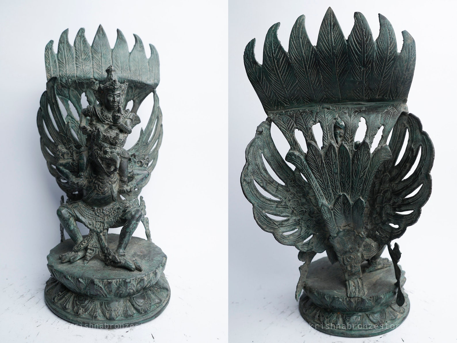 Lord Maha Vishnu Bronze Vishnu Figurine Vishnu Sculpture - Etsy