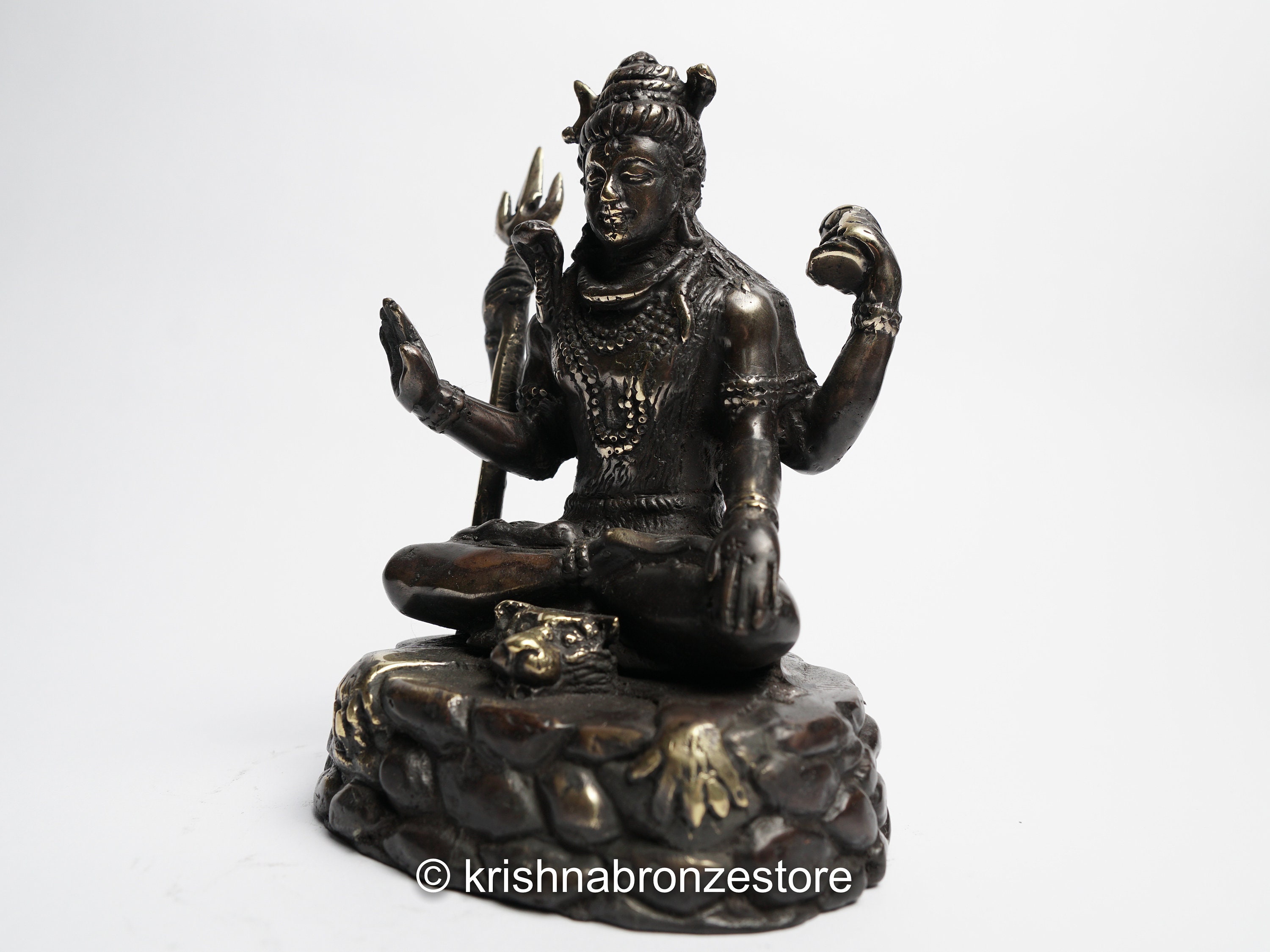 Miniature Lord Shiva Sculpture, Bronze Shiva, Lord Shiva, Bronze Statue ...