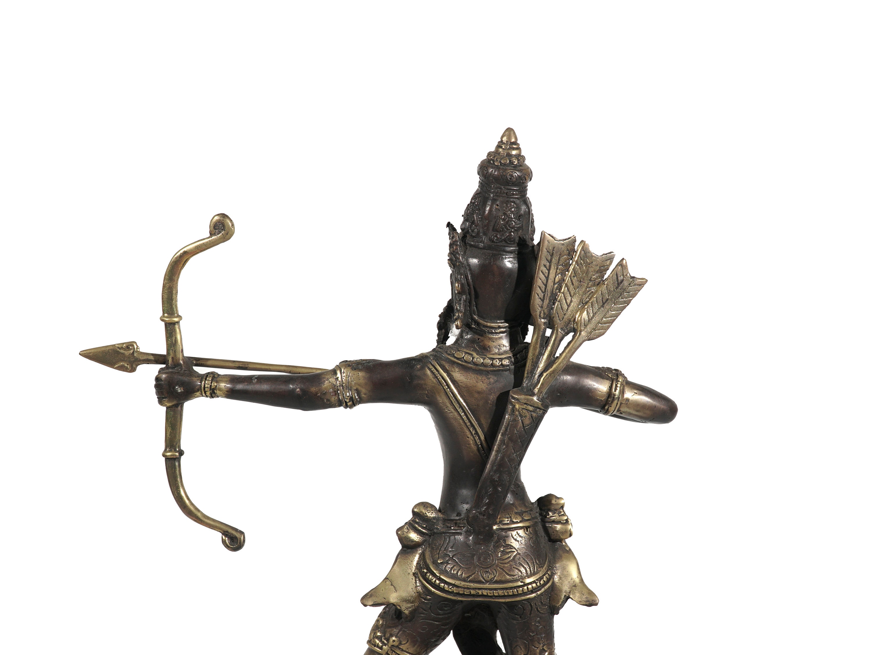Bronze Arjuna Sculpture, Arjuna Statue, Epic Ramayana, India, Hindu ...