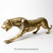 Gold Panther Statue - Animal - Brass Sculpture - 2.9" Inch / 7.4 ...