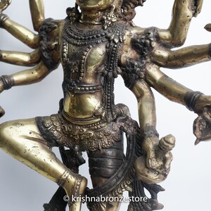8 Armed of Lord Krishna Statue , Krishna Sculpture, Hindu God, Vintage ...