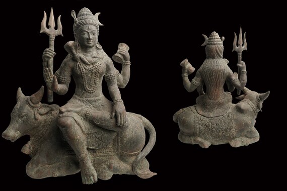 Siwa Statue Shiva Statue Antique Statue Hindu God Bronze - Etsy