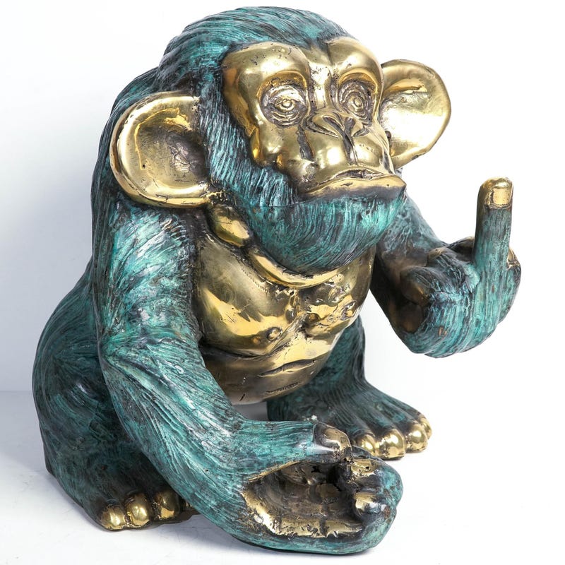 Gorilla middle finger - Etsy.de