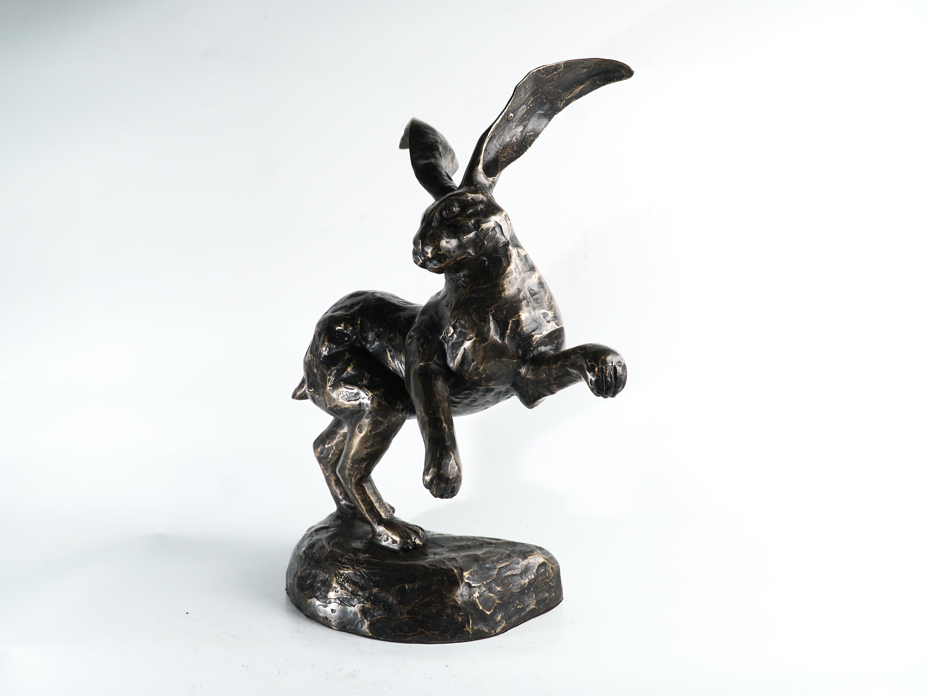 Bronze Rabbit Sculpture, Rabbit Statue, Rabbit Ornament, Housewarming ...