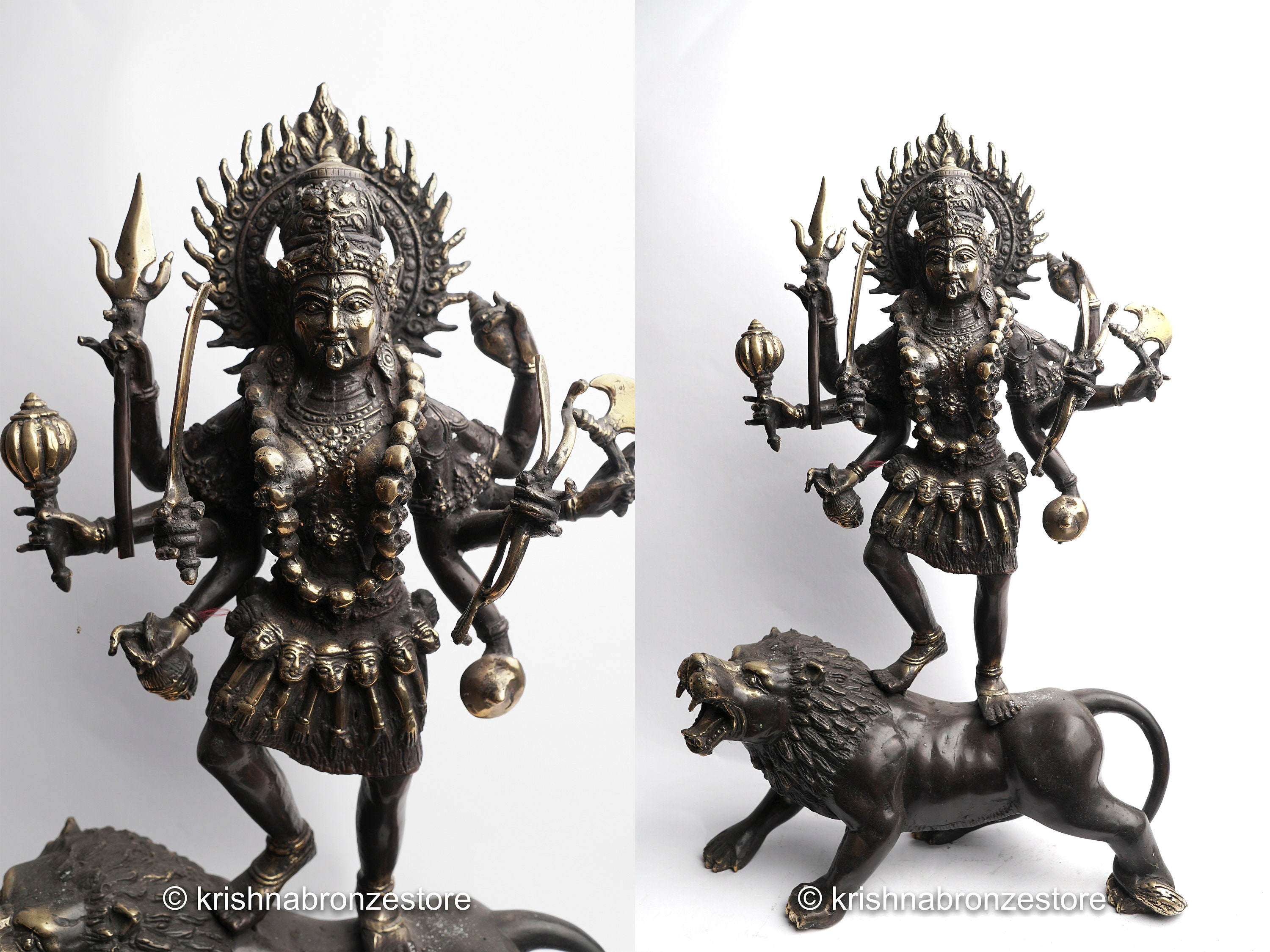 Mahakali 19 Inch 48cm, Hindu God , Kali Statue, Goddess Kali Statue ...