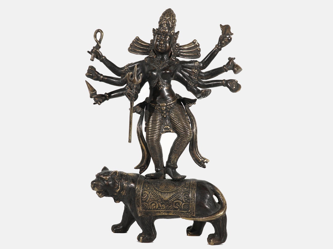 Bronze Goddesses Durga Sculpture, Durga Statue, Devi Durga, God Shiva ...