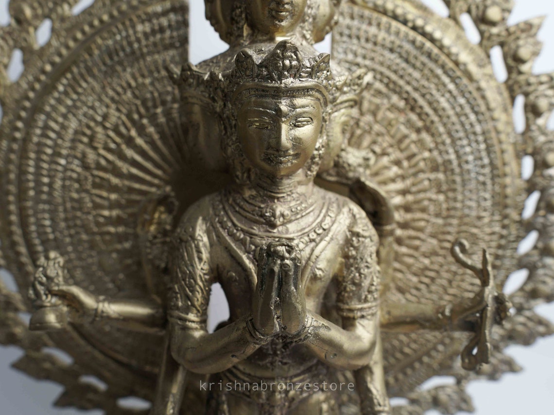 Thousand-armed Avalokiteśvara Bronze Statue, Bodhisattva of Compassion ...