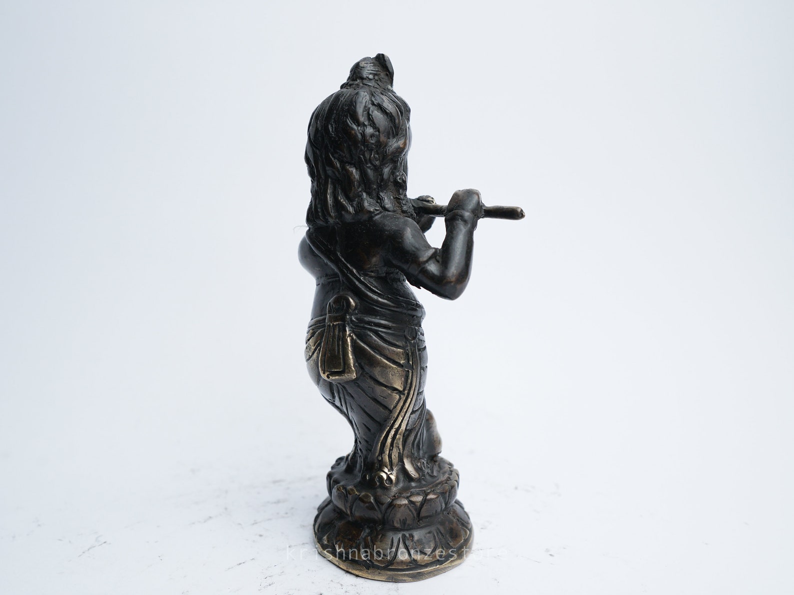Lord Krishna Playing Flute, God of Protection, Compassion, Tenderness ...
