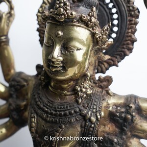 8 Armed of Lord Krishna Statue , Krishna Sculpture, Hindu God, Vintage ...