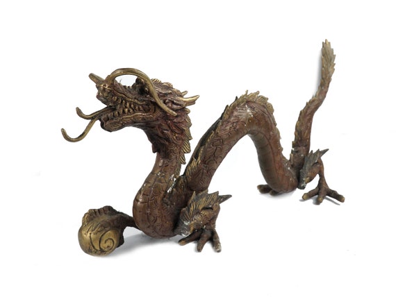 Bronze Dragon Figure Statue Dragon Ball Dragon Sculpture - Etsy