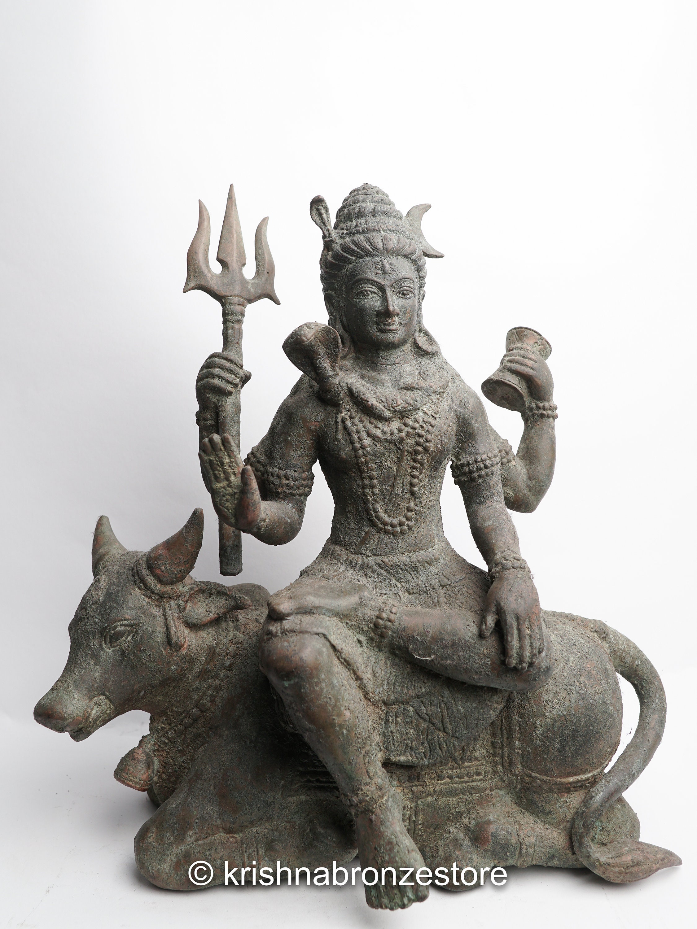 Siwa Statue Shiva Statue Antique Statue Hindu God Bronze - Etsy