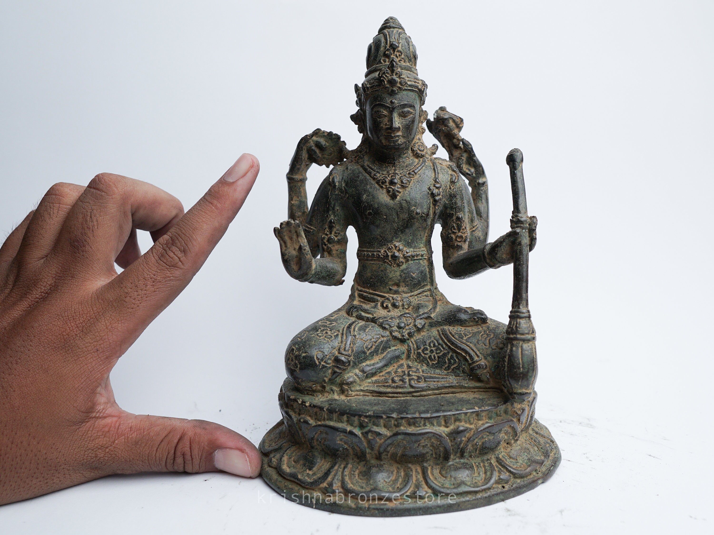 Vishnu Lord Vishnu Statue Hindu God Bronze Sculpture - Etsy
