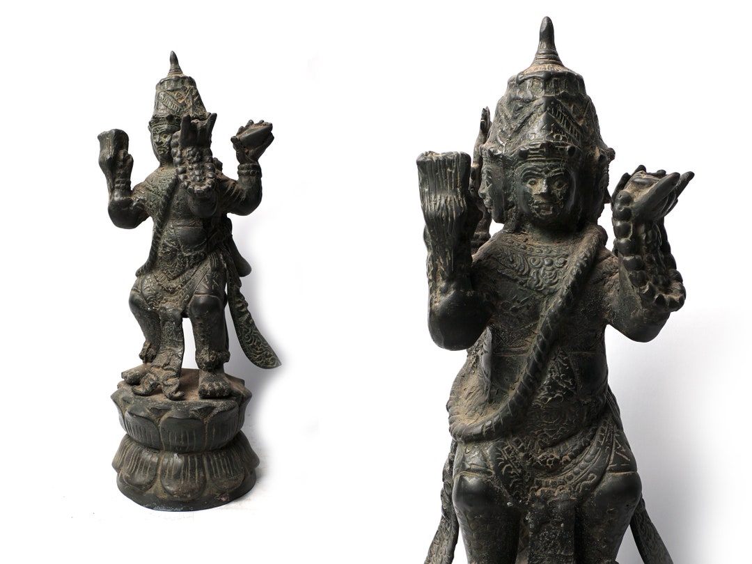 Bronze Lord Brahma Sculpture, Brahma God, Catur Muka, Four Headed, Four ...