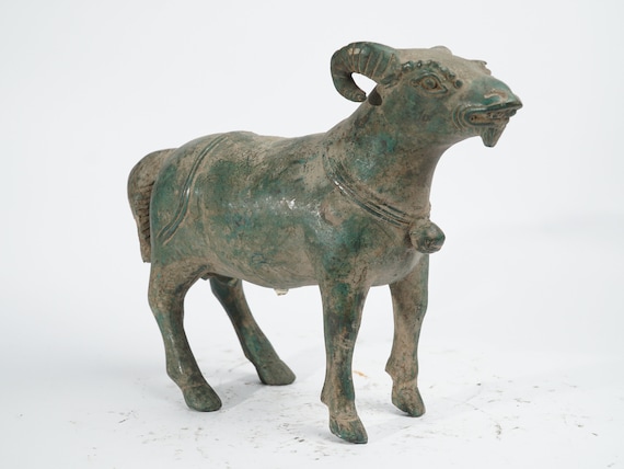 Antique Saanen Goat Sculpture Goat Statue Antique Bronze | Etsy