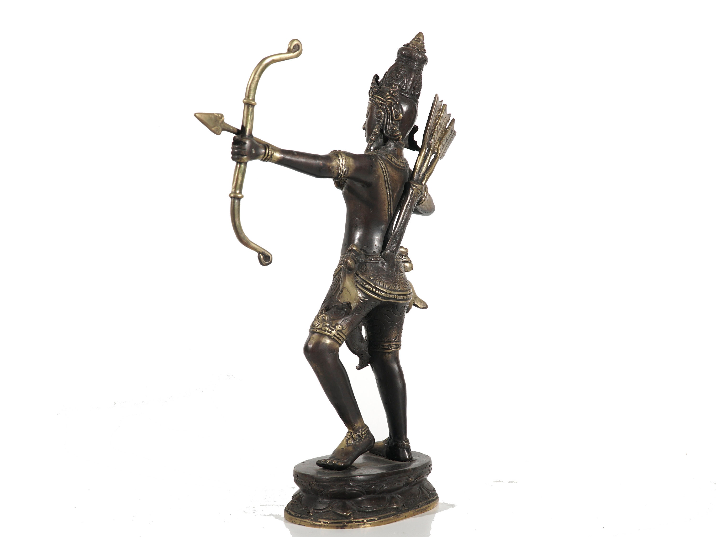Bronze Arjuna Sculpture, Arjuna Statue, Epic Ramayana, India, Hindu ...