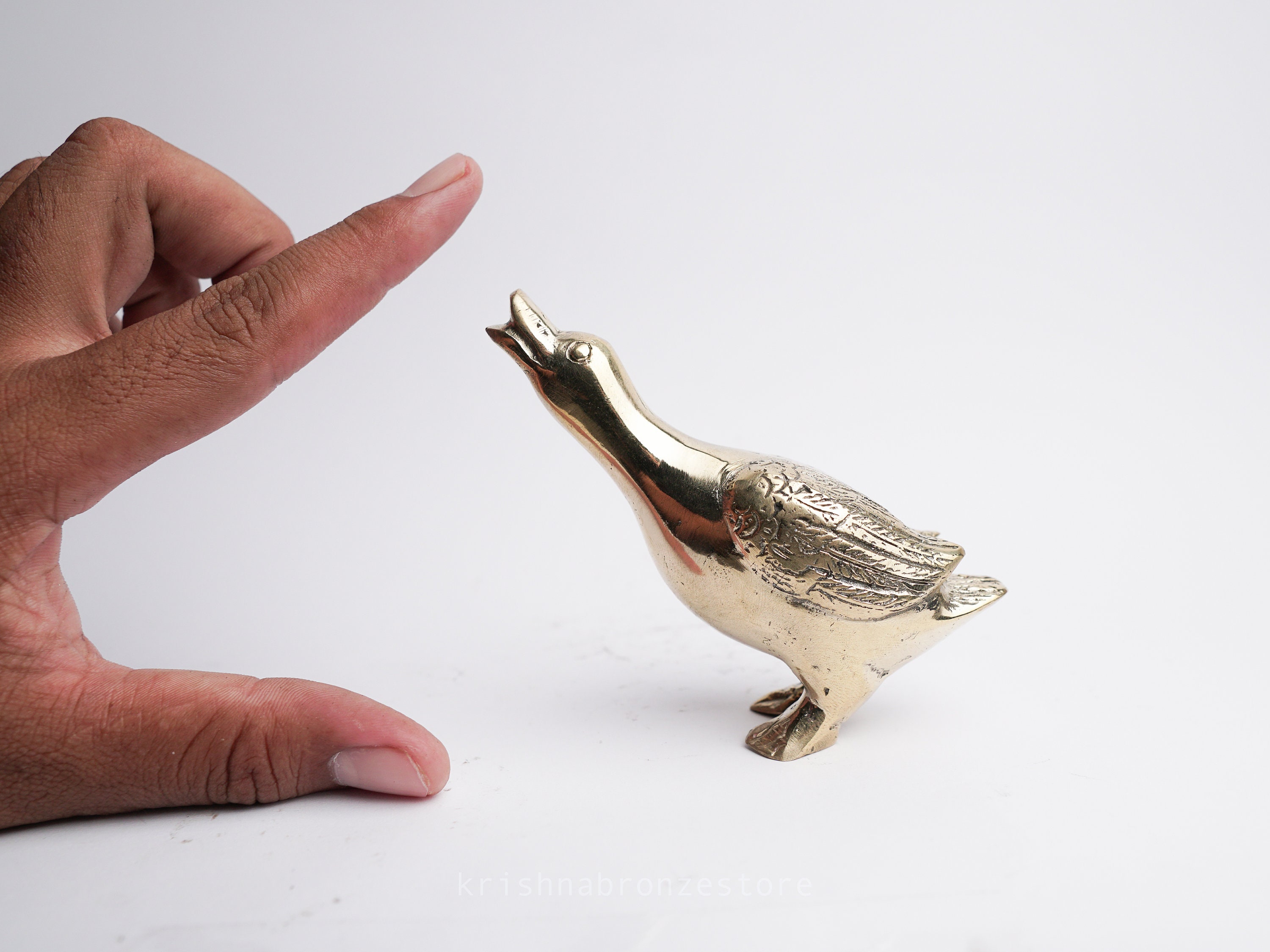 Bronze Duck Figure, Little Duck, Animal, Bronze Statue, Miniature, Kids ...