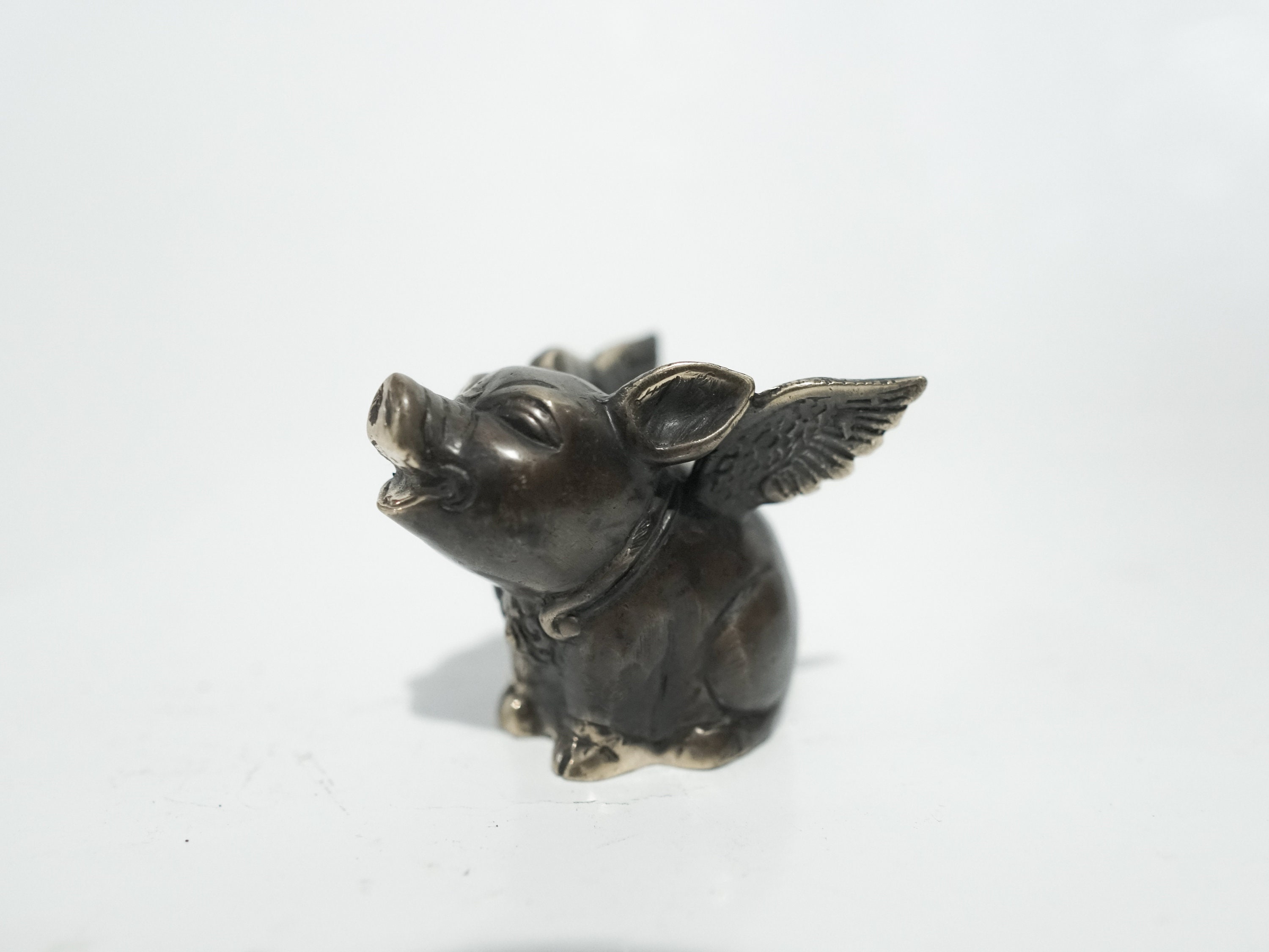 Flying Pig Statue Animal Handmade Statue Bronze - Etsy