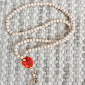 Teacher Badge Lanyard Holder ID Holder Necklace Lanyard Keychain ...