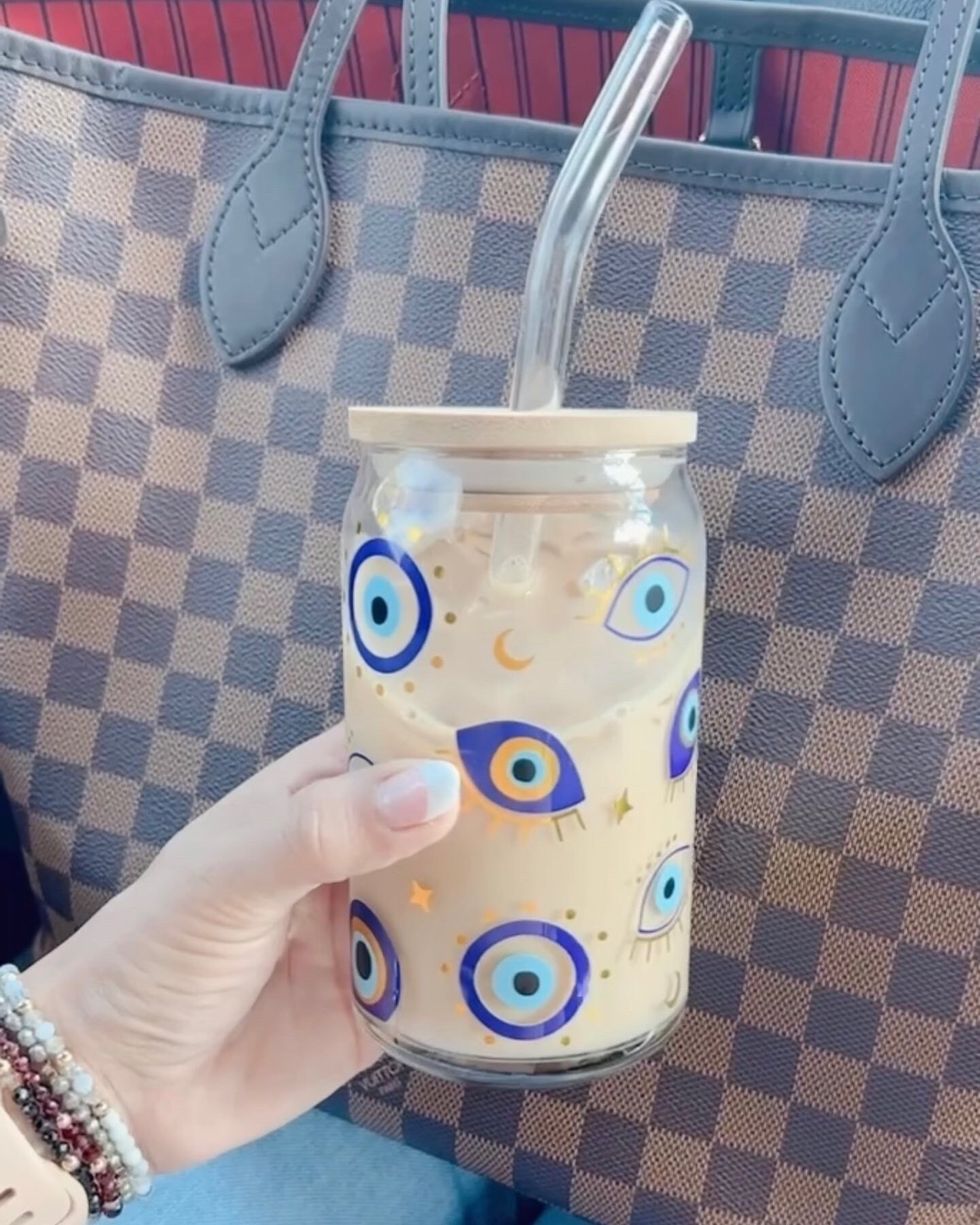 Luna Evil Eye Cup Beer Can Glass Cups Cute Gift Iced - Etsy