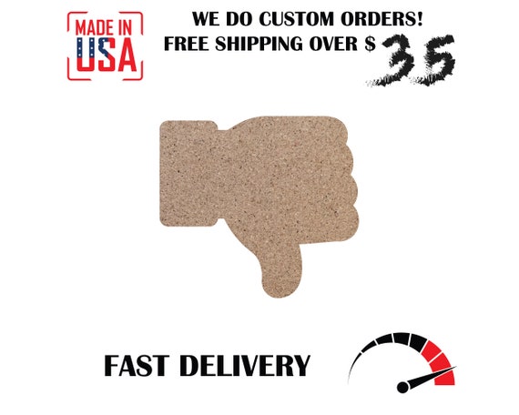 Choose Size & Thickness DIY Craft Unfinished MDF Wood Cutout Shape ...