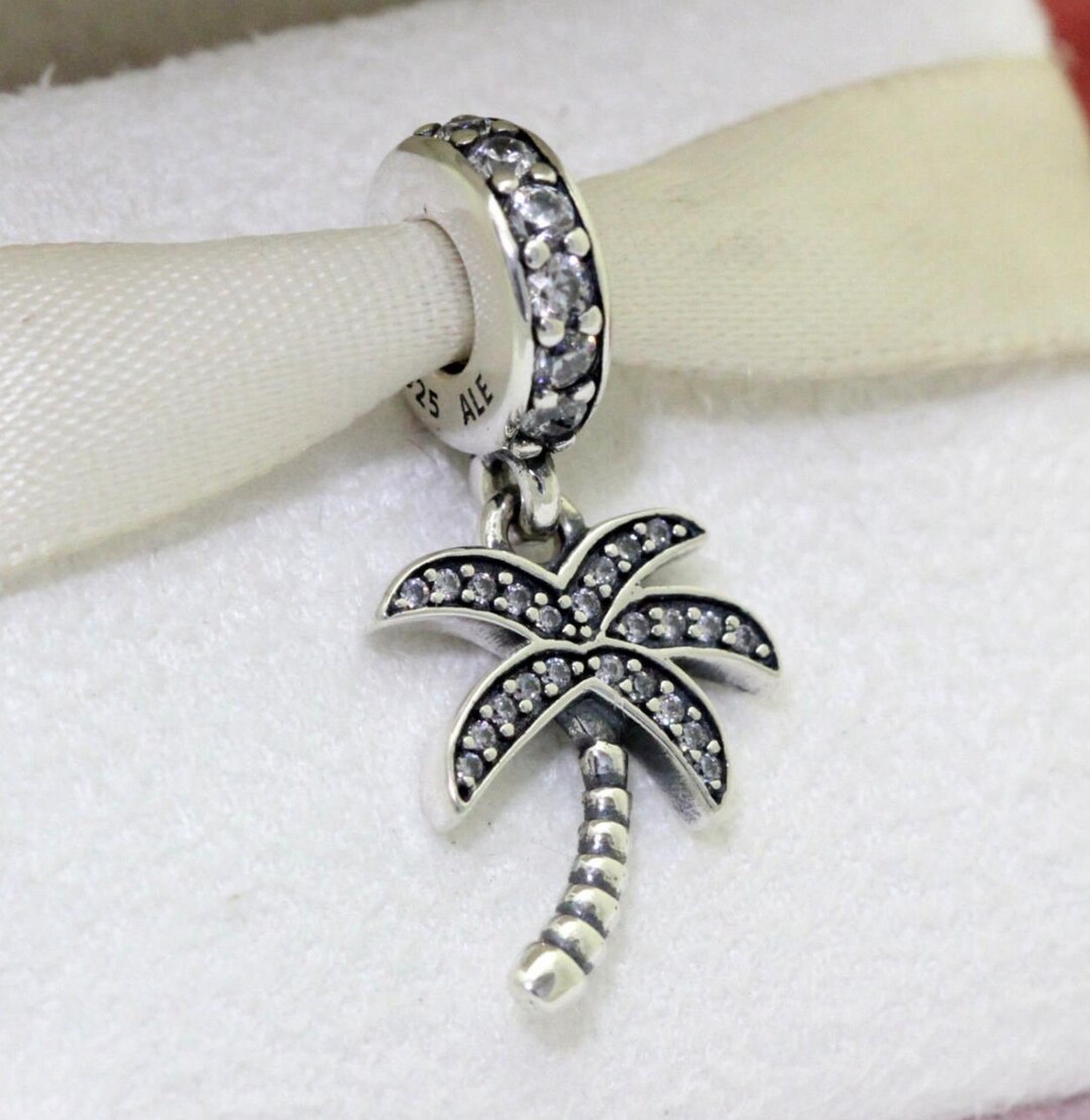 Pandora Sterling Silver, Dangle Bead / Palm Tree Charm - Etsy