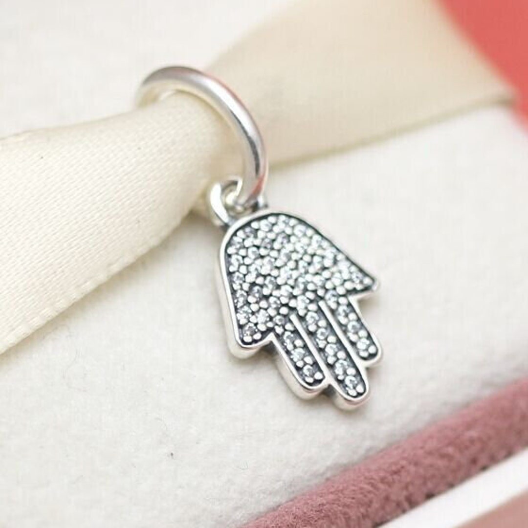 Pandora Sterling Silver Bracelet Charm Dangle Bead / Hamsa Protection ...