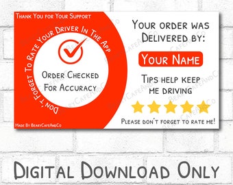 Delivery Driver Stickers - Etsy