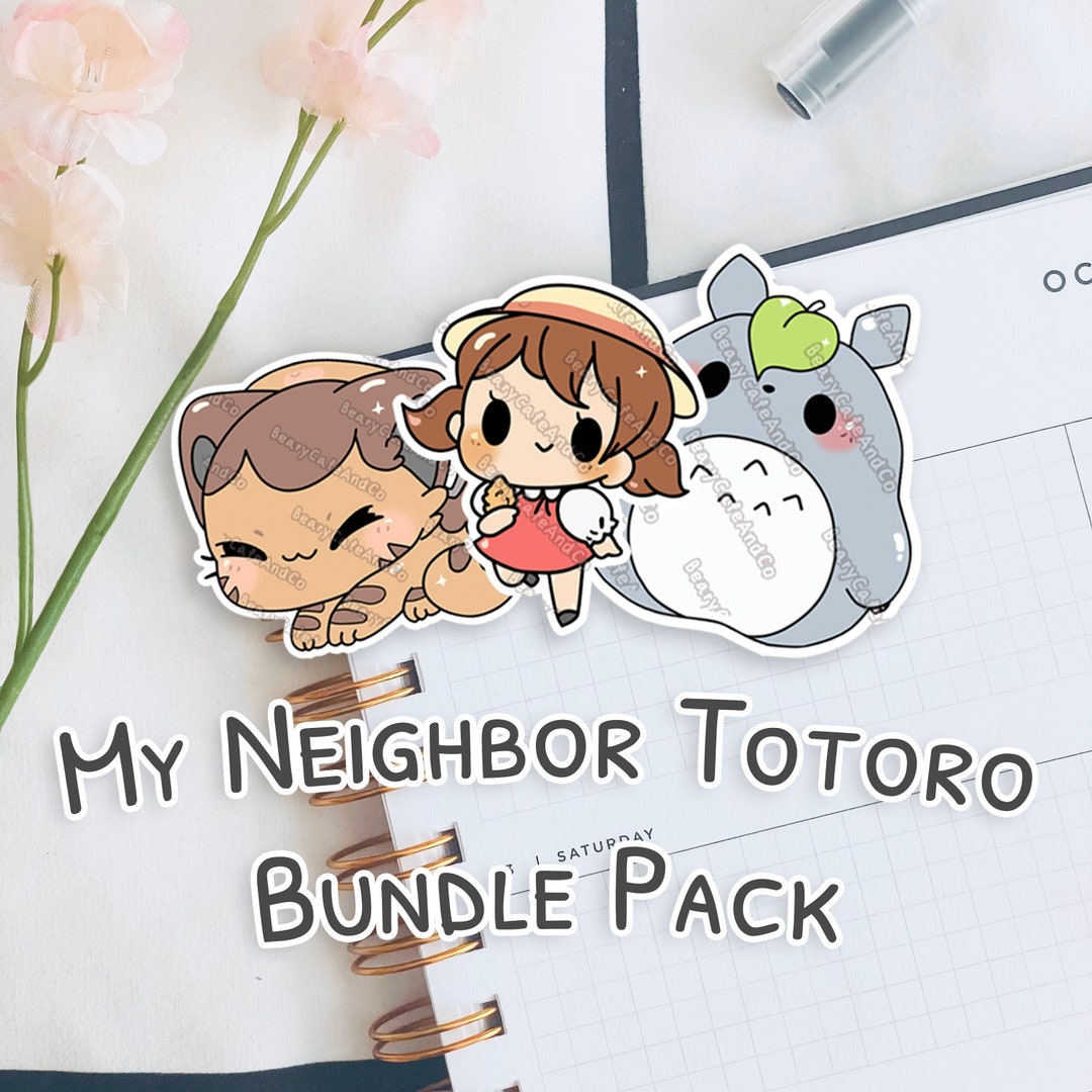 My Neighbor Totoro Sticker Bundle Pack, Studio Ghibli Stickers ...