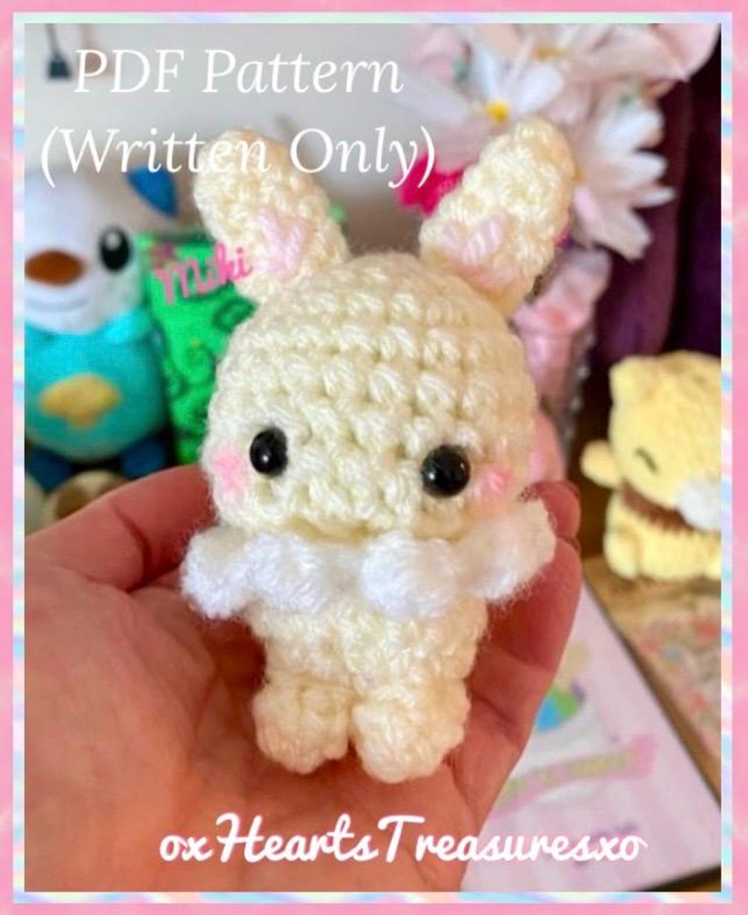 PDF Pattern (WRITTEN ONLY) Eevee Crochet, Amigurumi Eevee Pattern, Cute ...