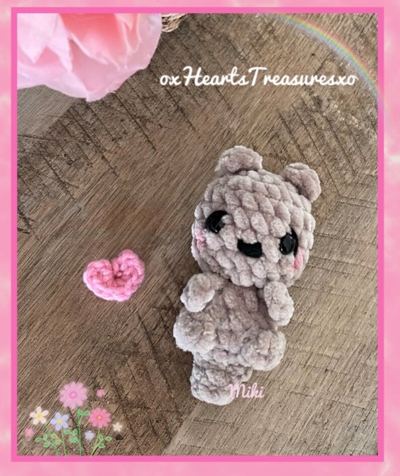 PDF PATTERN Little Chunky Otter With Heart Crochet Pattern, Crochet ...