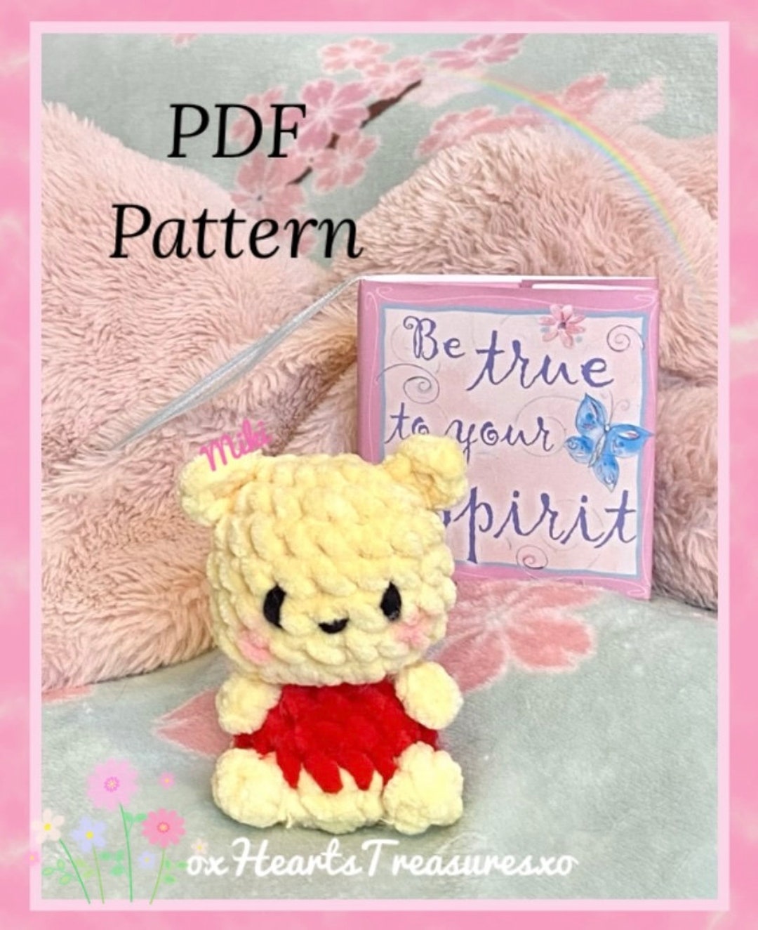 PDF Pattern Plush Pooh Bear Crochet Pattern, Cute Pooh Amigurumi, Cute ...