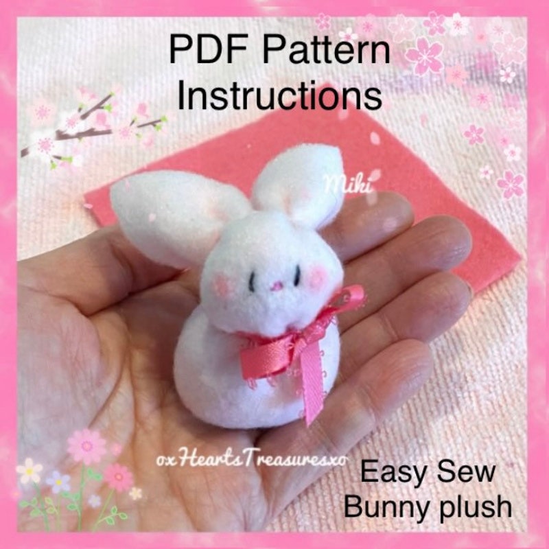 Bunny Plush Pattern - Etsy