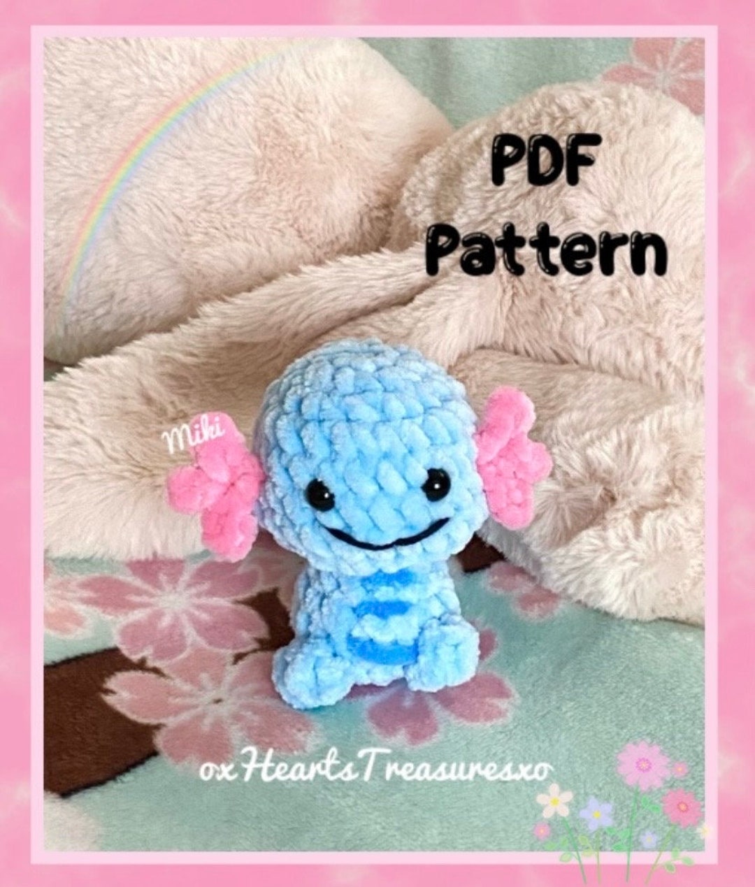 PDF Pattern Chunky Wooper Crochet Plush, Cute Crochet Wooper, Plush ...