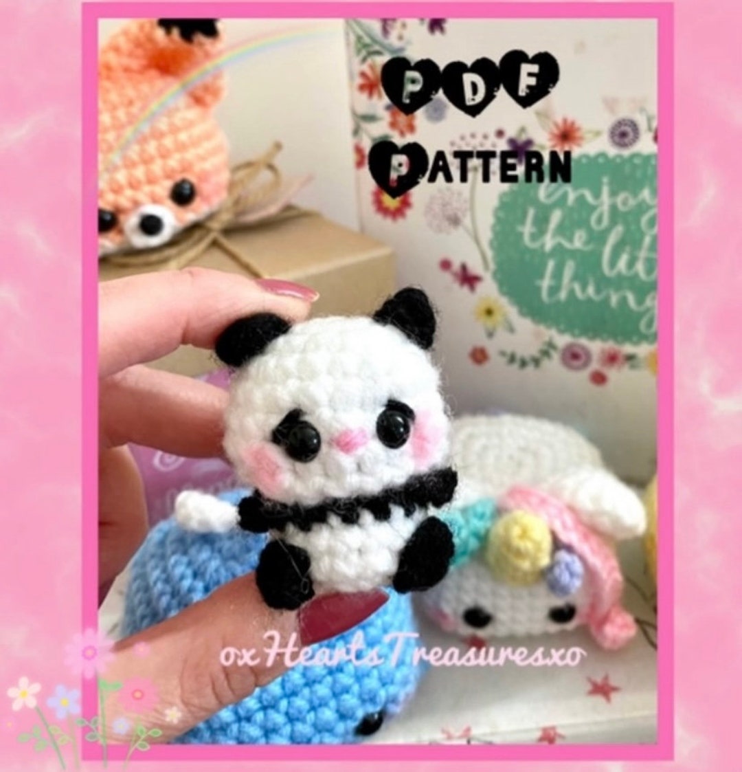 PDF Pattern: Baby Panda Crochet Pattern, Panda Crochet, Amigurumi Panda ...