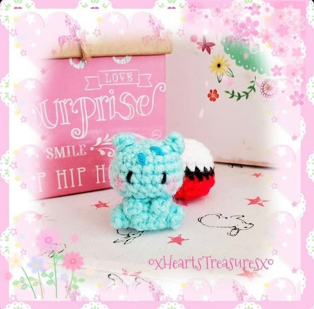 Adorable TINY BULBASAUR IVYSAUR Mix Crochet, Ivysaur Plush, Bulbasaur ...