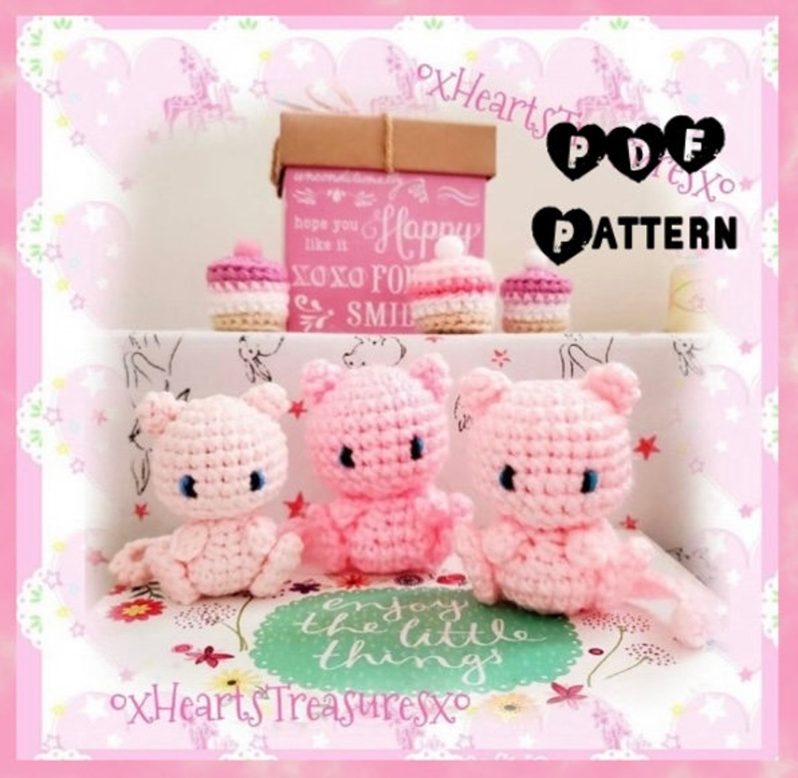 PDF Pattern MEW Pokemon Crochet Plush Mew Amigurumi Pattern | Etsy