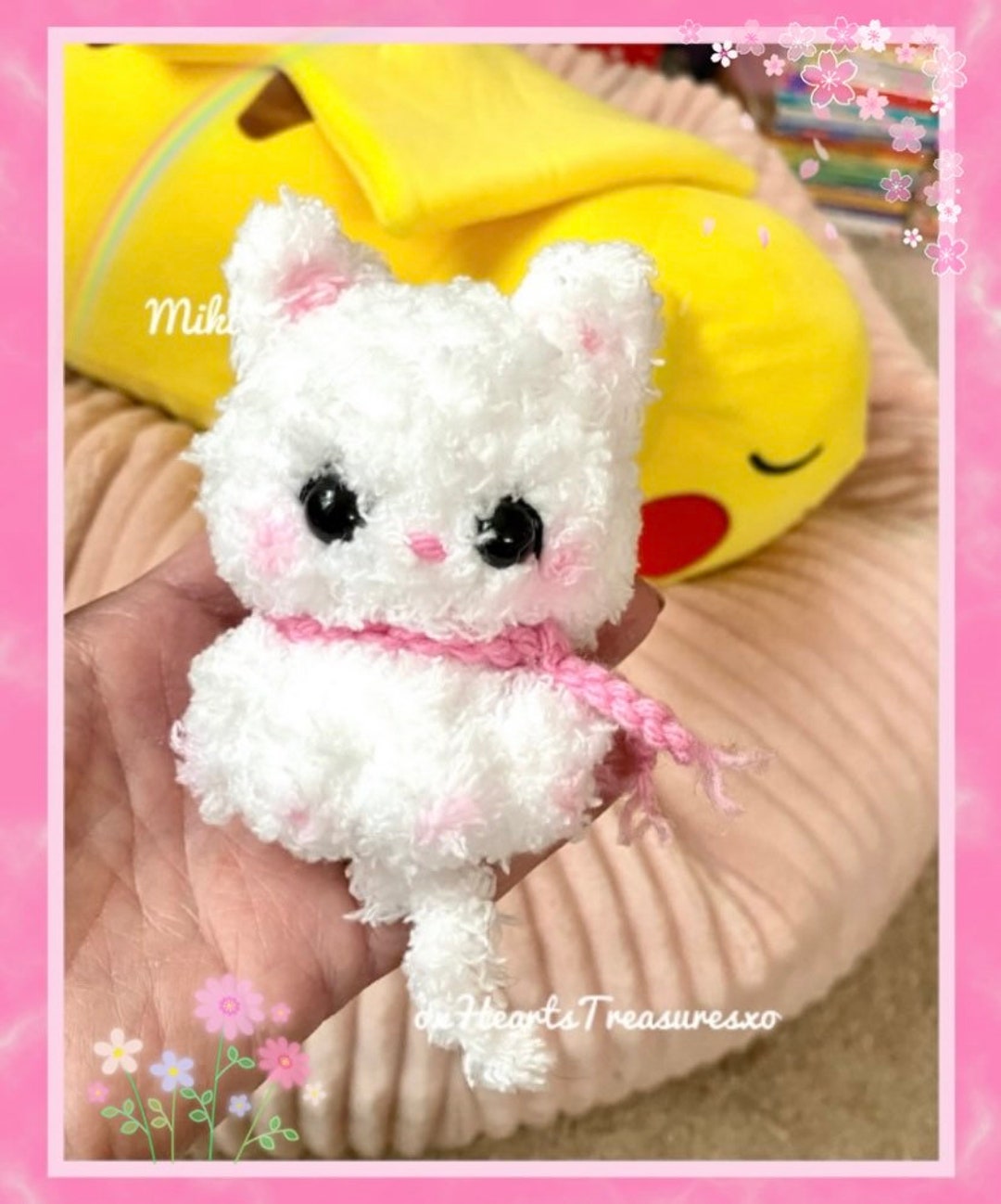 Fluffy Kitty Crochet Plush, Cute Crochet Kitty, Amigurumi Cat Plush ...