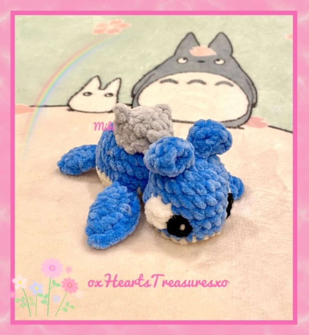 Chunky Lapras Inspired Pokemon Plush, Lapras Crochet, Amigurumi Lapras ...
