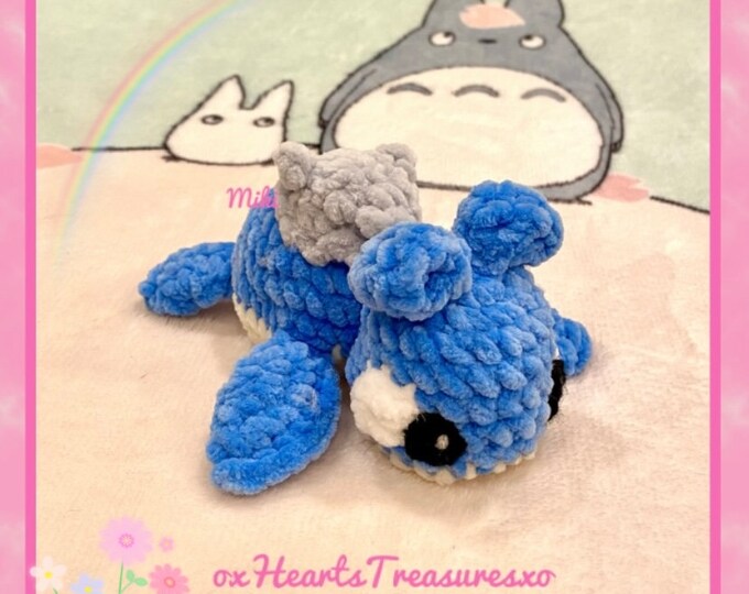 Chunky Lapras Inspired Pokemon Plush, Lapras Crochet, Amigurumi Lapras ...