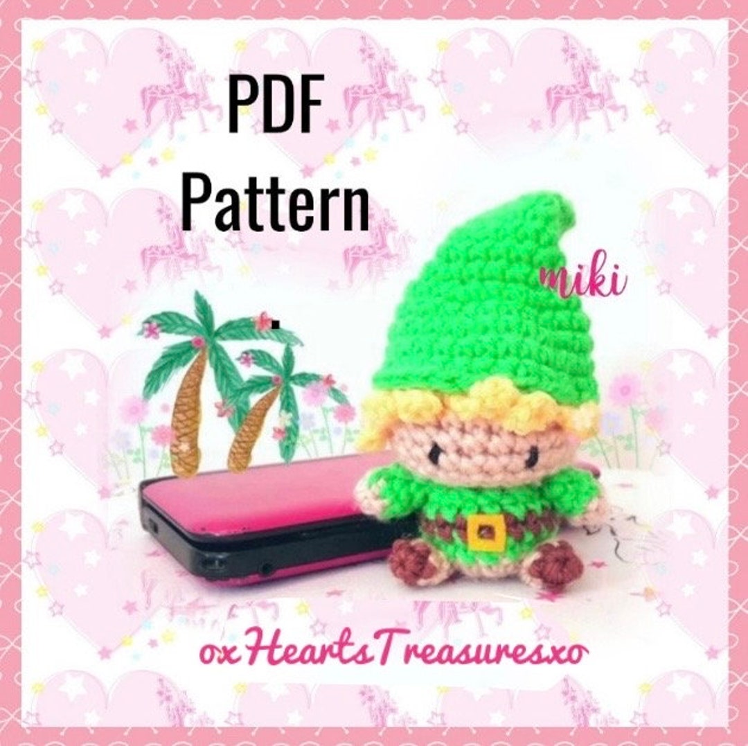 PDF Pattern Link Crochet Pattern, Amigurumi Link Plush, Cute Crochet ...