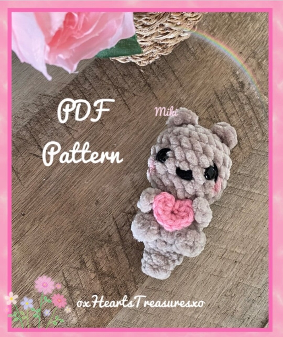 PDF PATTERN Little Chunky Otter With Heart Crochet Pattern, Crochet ...