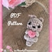 PDF PATTERN Little Chunky Otter With Heart Crochet Pattern, Crochet ...