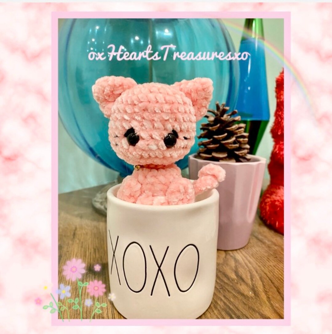 Silky Kitty Plush, Cute Cat Crochet, Amigurumi Cat, Cat Amigurumi ...