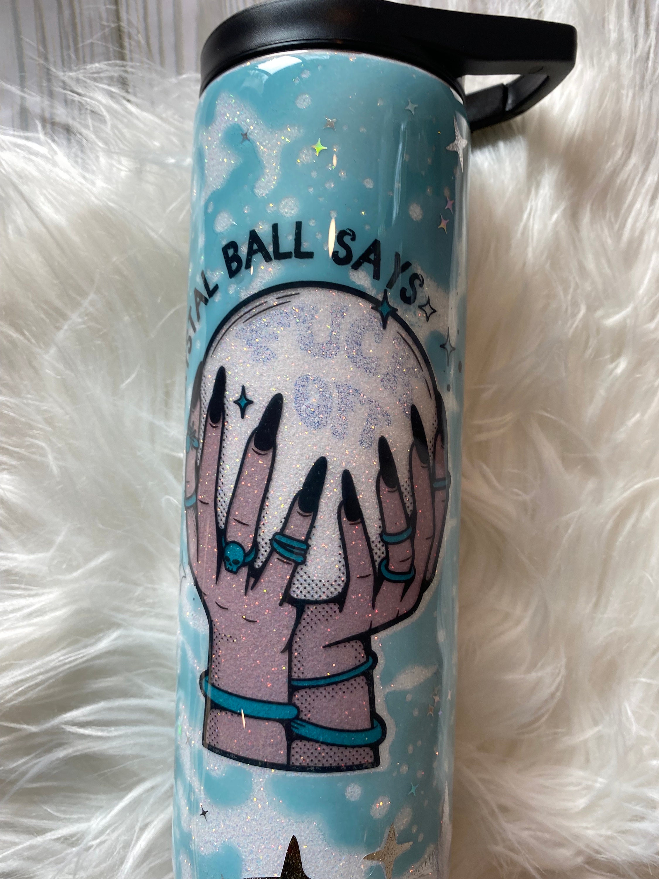 Hidden Message Crystal Ball 20 Oz Duo Tumbler - Etsy