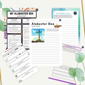 My Alabaster Box Bible Lesson - Etsy