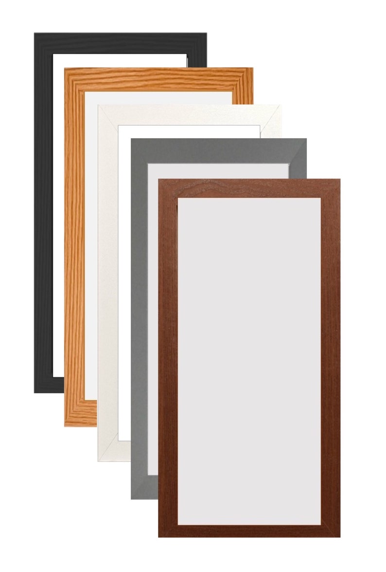 Panoramic Sizes Picture Photo Frames Poster Frames Oak White - Etsy UK