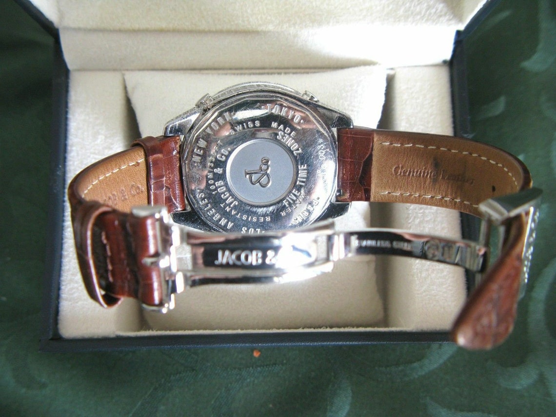 Superb JACOB and Co MEN'S 5 Time Zone Multi - Color 47MM 11.5 Ct ...