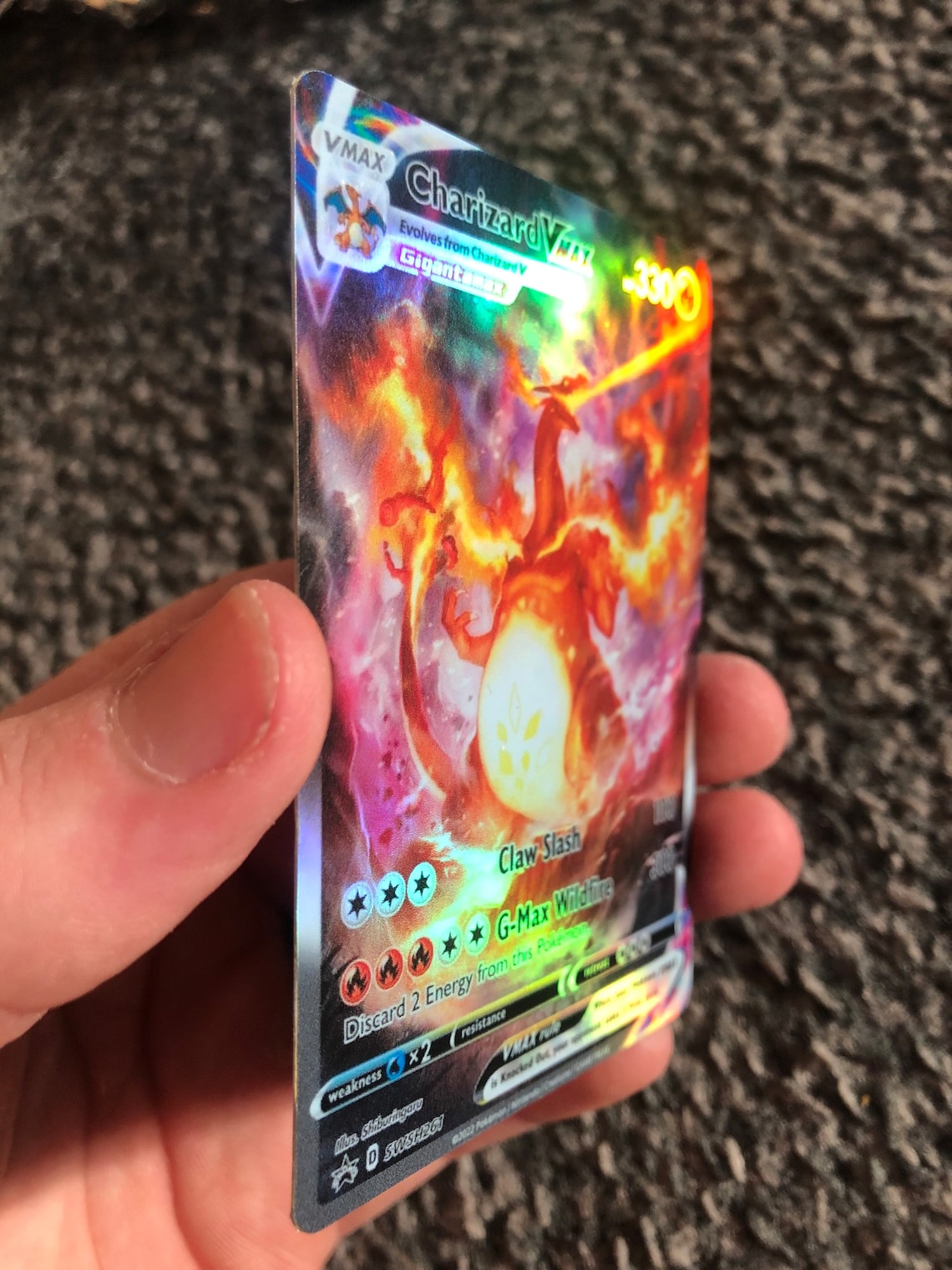 Charizard VMAX Swsh261 Holográfico UPC Ultra Premium Promo - Etsy México