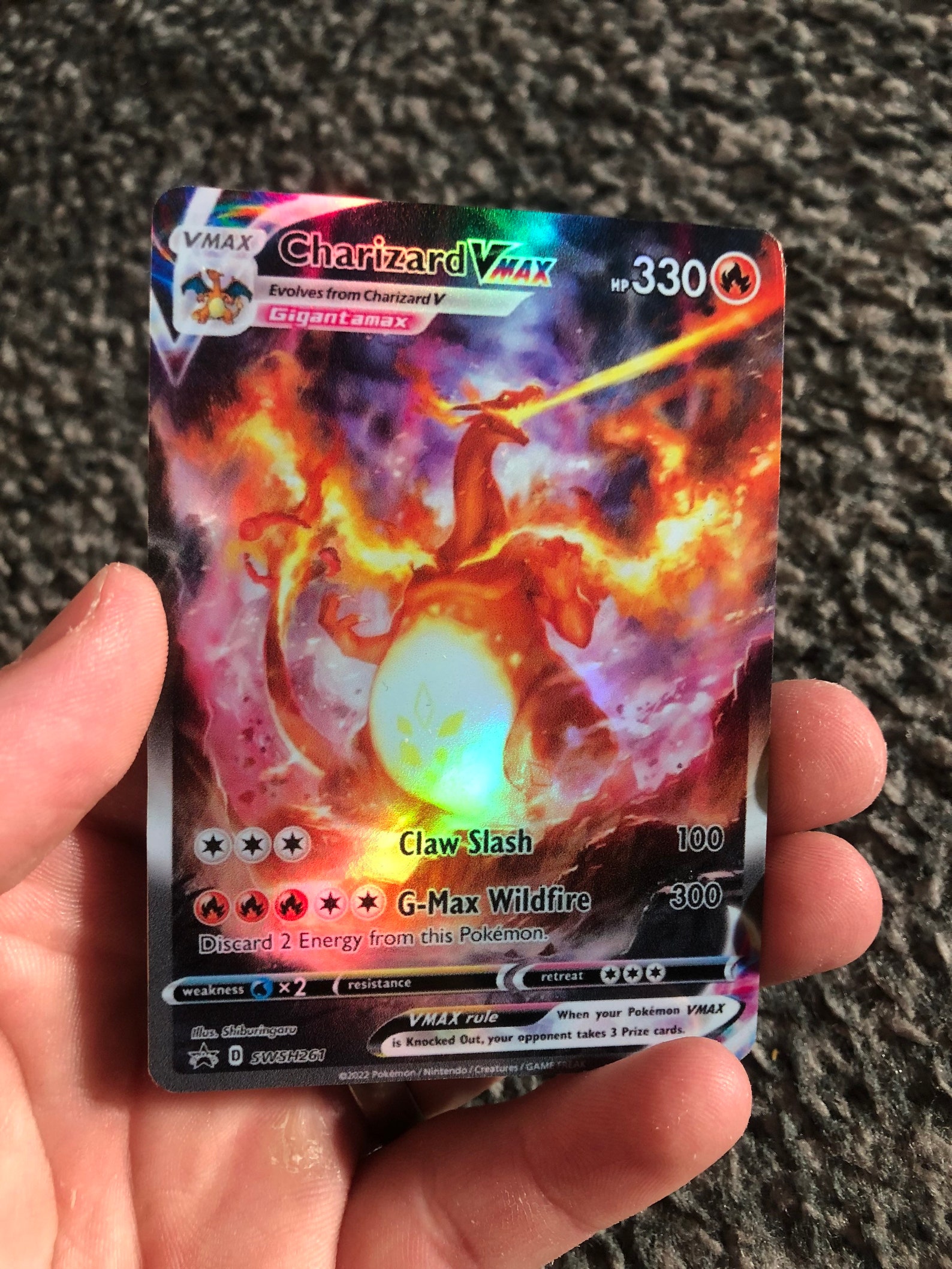 Charizard VMAX Swsh261 Holographic UPC Ultra Premium Promo - Etsy
